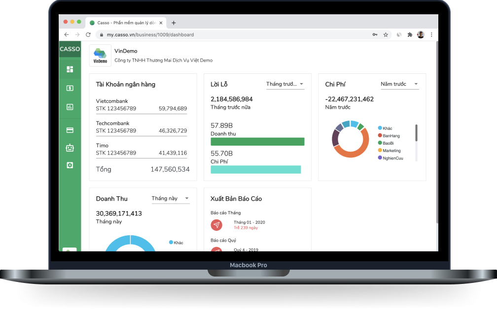Trang chủ - CASSO | Robot tài chính doanh nghiệp